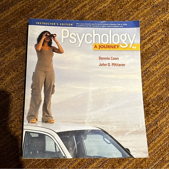 Other | Psychology A Journey 4th Edition By Dennis Coon And John O ...